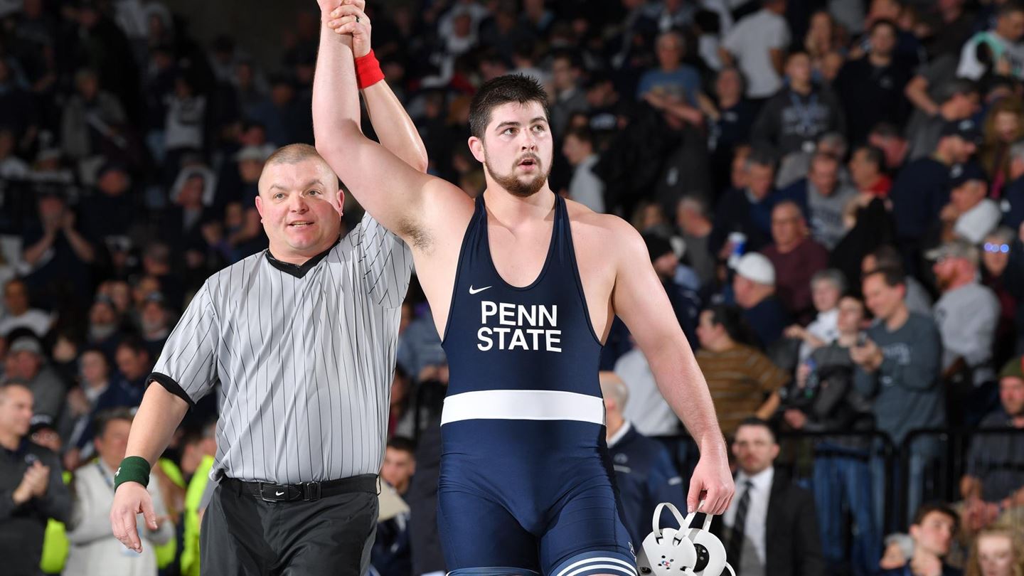 Seth Nevills gets dual debut win at 285 for Penn State – Tri-Titans